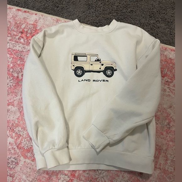 PacSun | Tops | Land Rover White Crew Neck Pacsun | Poshmark